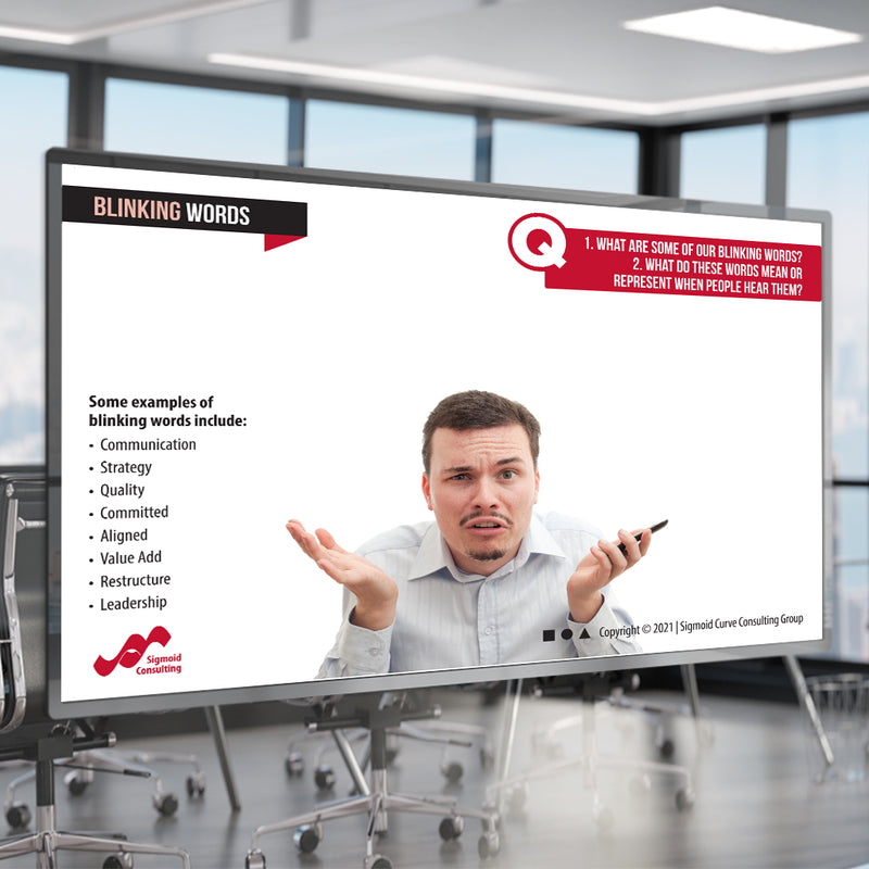 Blinking Words Wall Poster - Sigmoid Consulting